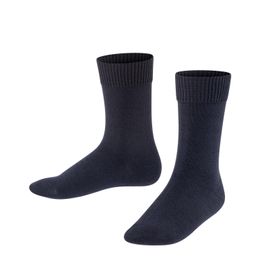 Falke Damen Socken "Comfort Wool", Gr. 35, blau, Obermaterial: 70% Schurwolle WV. 16% Polyamid PA. 12% Baumwolle CO. 2% Elasthan EL., glatt, Socken