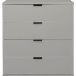 M&auml;usbacher Kommode M&Auml;USBACHER, B:81cm H:87cm T:45cm, grau, Holzwerkstoff, Sideboards, "Bonnie", Kommode mit 4 Schubladen