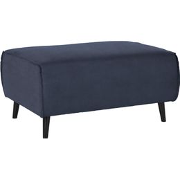 Hocker DOMO collection, B:97cm H:47cm T:66cm, blau, Wohnzimmer, Hocker, "Amora", mit Federkern, Fu&szlig;h&ouml;he passend f&uuml;r g&auml;ngige Saugroboter