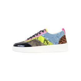 Desigual Schn&uuml;r-Sneaker &bdquo;Fancy Crazy Patch&ldquo; Multi-Frucht | Gr.: 37
