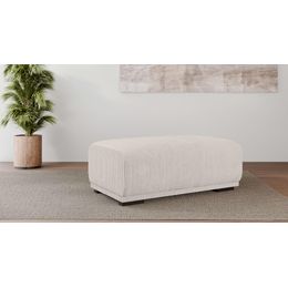 Polsterhocker OTTO HOME, B:122cm H:46cm T:72cm, beige, 100% Polyester, Hocker, "BORNHOLM, gro&szlig;er Hocker passend zur Serie, Ma&szlig;e B/T/H: 122/72/46 cm",