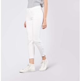 MAC Damen 7/8-Jeans "Dream Chic", wei&szlig;, Gr. 44, Denim/Jeans, Obermaterial: 88% Baumwolle, 9% Polyester, 3% Elasthan, Jeans, verk&uuml;rzte Form mit