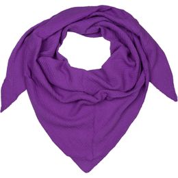 styleBREAKER Damen Dreieckstuch "Musselin Dreiecktuch Einfarbig", lila, Modisch, Obermaterial: 100% Baumwolle CO., Modet&uuml;cher