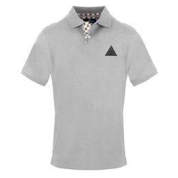 Aquascutum - Poloshirt f&uuml;r Herren, Mit Kragen, kurz&auml;rmlig (Grau)