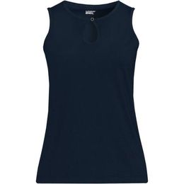 LANDS' END Supima-Top mit Keyhole-Ausschnitt f&uuml;r Damen, Damen, size: regular, Braun, Baumwolle, by Lands' End
