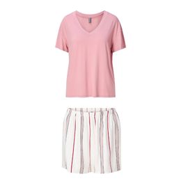 Lingadore Pyjama Damen Gr&ouml;&szlig;e XS pink / wei&szlig; Sommerkleid
