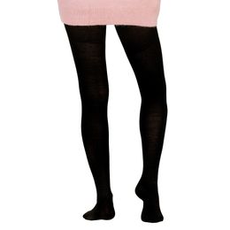 Steven - 1 Paire Femme Collant Laine Merino Doublure Polaire Noire - Noir