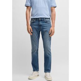 BOSS Orange Herren BOSS Orange Slim-fit-Jeans &raquo;Delaware Soft-Motion-Denim&laquo; Schmale Silhouette bei mittlerer Leibh&ouml;he blau 33, L&auml;nge 30