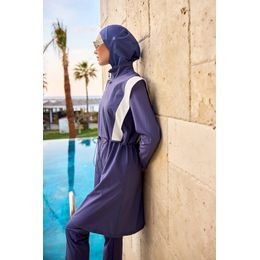 Marina Full Coverage Modest Badeanzug in Indigo