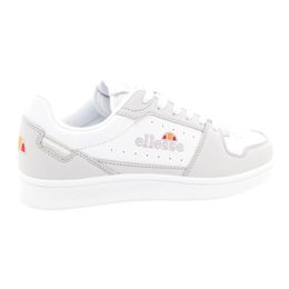 Ellesse - "Nole Cupsole" Sneaker f&uuml;r Herren, Leder (Wei&szlig;/Grau)