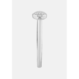 Diamant Exquis Ring aus 375 Wei&szlig;gold mit Diamant | Gr.: 58