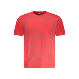 North Sails Rotes Baumwoll-Herren T-Shirt