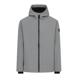 Derbe Regenjacke Deutby in neutral gray_jet black | Gr.: 3XL