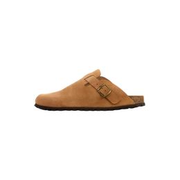 Divine Factory Joasis Leder-Pantoletten Braun | Gr.: 40