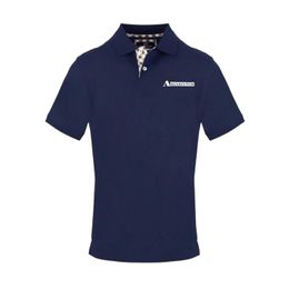 Aquascutum - Poloshirt f&uuml;r Herren, Mit Kragen, Piqu&eacute; (Marine)