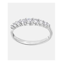 Diamant L'&eacute;ternel Eternity-Ring aus 375 Wei&szlig;gold mit Zirkonia | Gr.: 50