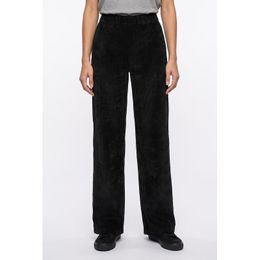 MAC Damen MAC Cordhose &raquo;CHIARA&laquo; mit weitem Bein schwarz 34, L&auml;nge 32