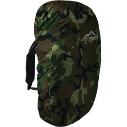 Normani Outdoor Sports Rucksackcover Regenh&uuml;lle Regenschutz 20 bis 130 Liter in Woodland | Gr.: 90 L