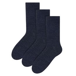 3 Paar Multipack Herren Alpaka Wolle Socken | Steven | Winter Thick Warm Boot Socken - Grau