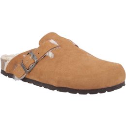Hush Puppies Jade Leder Damen Tan Hausschuhe