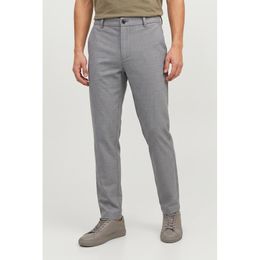 Jack & Jones Jack & Jones Herren Chinos &raquo;JPSTOLLIE CONNOR CHINO NOOS&laquo; Materialmix, regular fit grau 32, L&auml;nge 34