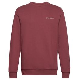 Lyle & Scott Lyle & Scott Sweatshirt mit aufgesticktem Fletcher-Logo in Burgunderrot