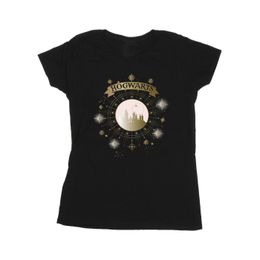 Harry Potter - "Hogwarts" T-Shirt f&uuml;r Damen (Schwarz)