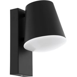 Eglo Wandleuchte "Caldiero Wandlampe Caldiero, Au&szlig;enleuchte, Stahl, Kunststoff, E27,IP44", 1, H: 24cm, 1 Stk.grau, Badezimmer, Leuchten,
