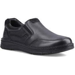 Hush Puppies Franco Slip-On-Leder Herren Schwarz Slipper