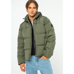 Wittchen Herren-Steppjacke mit Monogramm, dunkelgr&uuml;nes Polyester