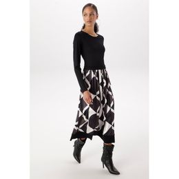 Aniston Selected Damen Aniston SELECTED Midikleid im Materialmix - NEUE KOLLEKTION 40, N-Gr