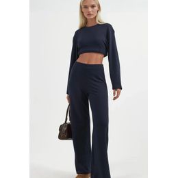 Hochtaillierte Pull-On Gerade Leggings