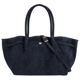 FORTY Damen Shopper "Marvezza - M", blau, Leder, unifarben, Taschen, echt Leder, Made in Italy