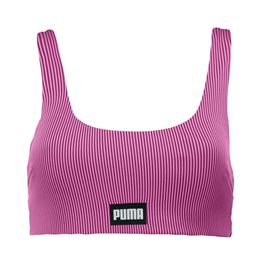 Puma - Bikini Oberteil f&uuml;r Damen, Runder Auschnitt (Pink)
