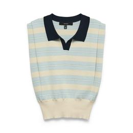V&eacute;ro Moda Vero Moda Polokragen Pullunder in Navy Blazer | Gr.: XL