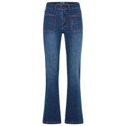Kangaroos Damen Kangaroos Bootcut-Jeans mit Rei&szlig;verschluss und Knopf, normale Leibh&ouml;he, lange Schnittform blau 40, N-Gr