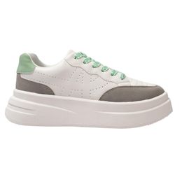 Kappa - "Ari" Sneaker f&uuml;r Damen, Plattform-Absatz (Wei&szlig;/Grau)