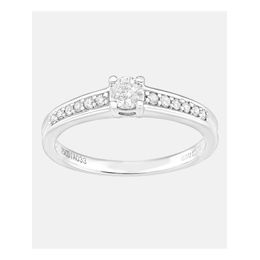 Diamant L'&eacute;ternel Ring aus 750 Wei&szlig;gold mit 0.33 Karat Diamant | Gr.: 52