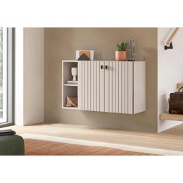 Schuhschrank Home Affaire, B:106cm H:63cm T:37cm, beige, FSC-zertifizierter Holzwerkstoff, Flur, Schr&auml;nke, "TATIO, Breite 106 cm, h&auml;ngend,