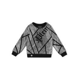 Philipp Plein Damen Sweatshirt "Verziert"02, schwarz, Gr. 6, Obermaterial: 95% Baumwolle, 5% Elasthan, Sweatshirts