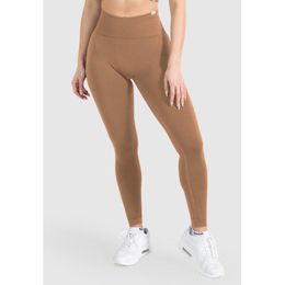 Smilodox Leggings Seamless Amaze Pro in Hellbraun | Gr.: S