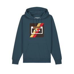 Watapparel Sweatshirt ' Kassette ' male size M Petrol / Mixed colors