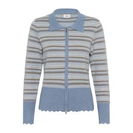 SAINT TROPEZ Knit Cardigan 'SZPippa' female size L Blue / Brown