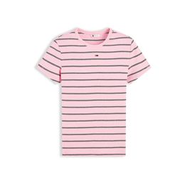 Tommy Jeans T-Shirt 'ESSENTIAL' Damen Gr&ouml;&szlig;e S rosa / schwarz / wei&szlig;