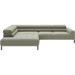 Home Affaire Ecksofa &raquo;Antonelli, L-Form, incl. Kopfteilverstellung, Breite 312 cm&laquo; wahlweise elektrische Sitztiefenverstellung gr&uuml;n 95% Polyester, 5% 
