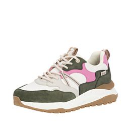 Rieker Sneaker Damen Gr&ouml;&szlig;e 42 braun / jade / rosa / wei&szlig; Sommerschuhe