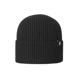 Reima Beanie M&uuml;tze " Reissari " in Schwarz | Gr.: 56/68