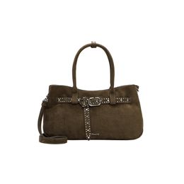 Tamaris Damen Shopper "Shopper TAS Melina", gr&uuml;n, Polyester, Taschen