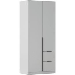 Dreht&uuml;renschrank OTTO HOME, B:91cm H:210cm T:54cm, grau, Holzwerkstoff, Schr&auml;nke, "Kleiderschrank Schrank Garderobe AGORDO mit Dekor- oder