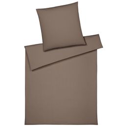 Bettw&auml;sche Elegante, braun, Interlock-Jersey, Obermaterial: 100% Baumwolle, Bettw&auml;sche, "Cord Jersey", angenehmes Hautgef&uuml;hl